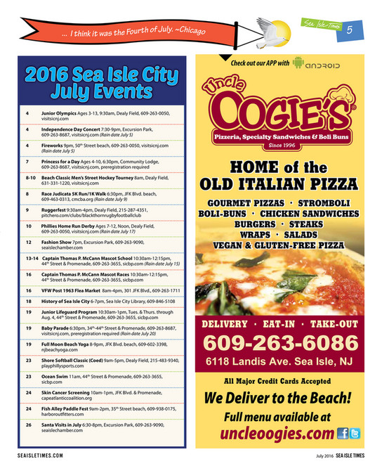 Seven Mile Publishing - Sea Isle Times July 2016 - Page 2-3