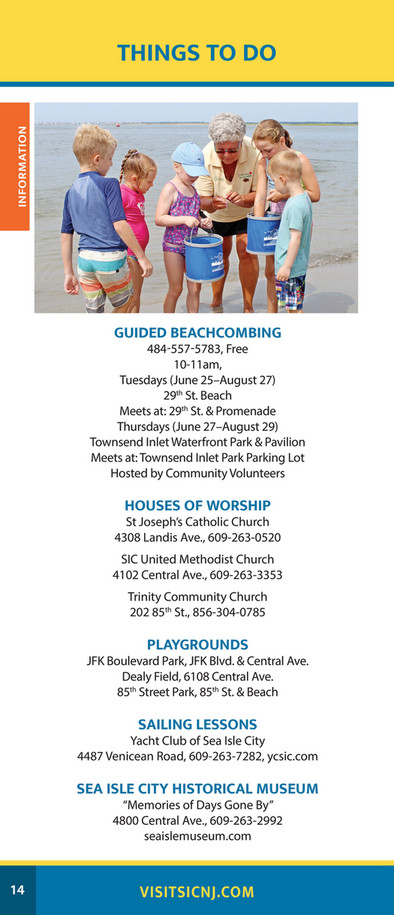 Seven Mile Publishing - Sea Isle City 2024 Reference Guide - Page 14-15