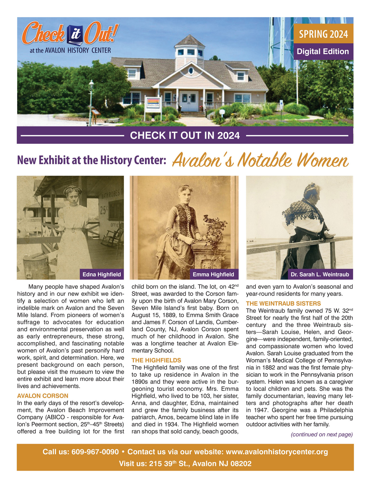 Seven Mile Publishing - Avalon History Center Spring 2024 Newsletter ...