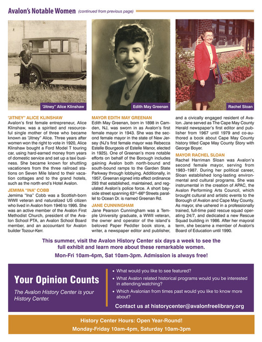 Seven Mile Publishing - Avalon History Center Spring 2024 Newsletter ...