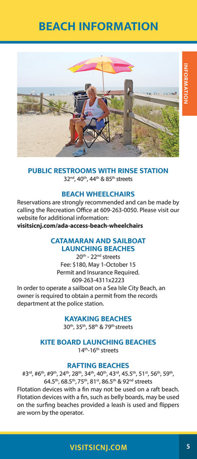 Seven Mile Publishing - Sea Isle City Reference Guide 2025 - Page 4-5