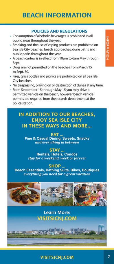 Seven Mile Publishing - Sea Isle City Reference Guide 2025 - Page 6-7