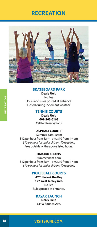 Seven Mile Publishing - Sea Isle City Reference Guide 2025 - Page 18-19