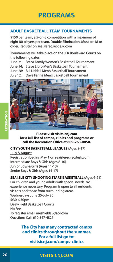 Seven Mile Publishing - Sea Isle City Reference Guide 2025 - Page 20-21