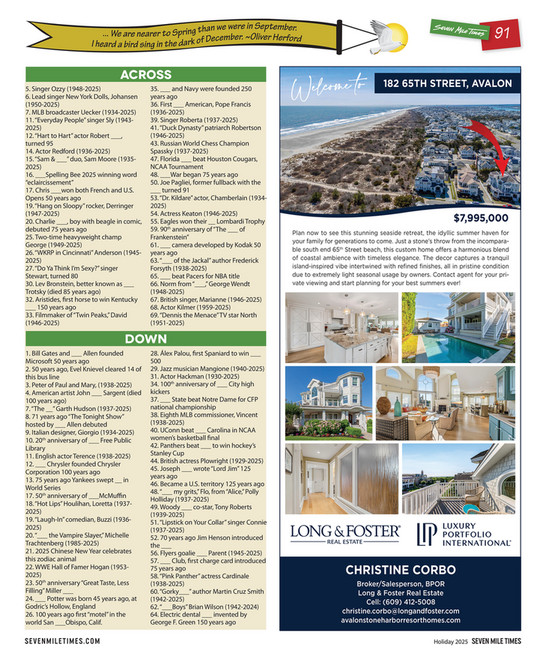 Seven Mile Publishing - Seven Mile Times Holiday 2025 - Page 92-93