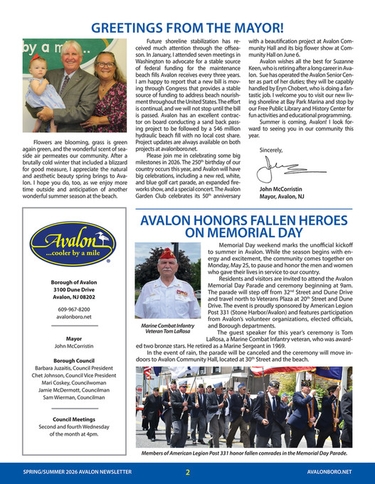 Seven Mile Publishing - Avalon Spring/Summer 2026 Newsletter - Page 1
