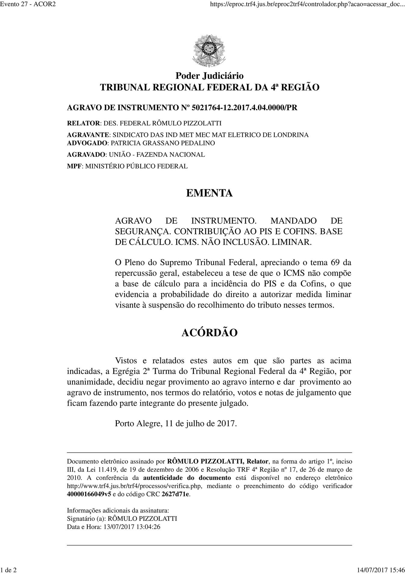 Sindimetal Norte do Paraná - Documentos Informativos Sindimetal Norte ...