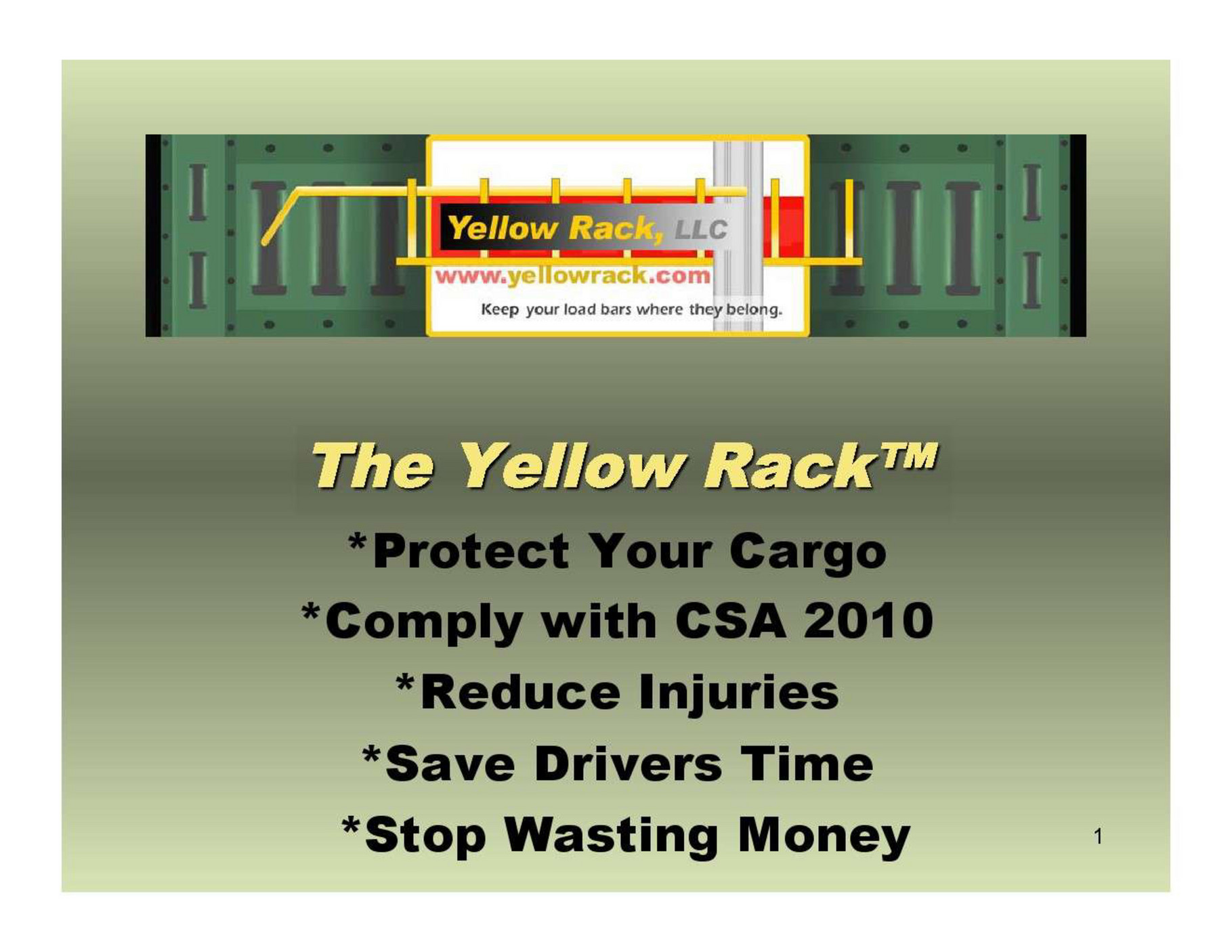 yellowrack - Storage rack for vans - Page 1 - Created with Publitas.com