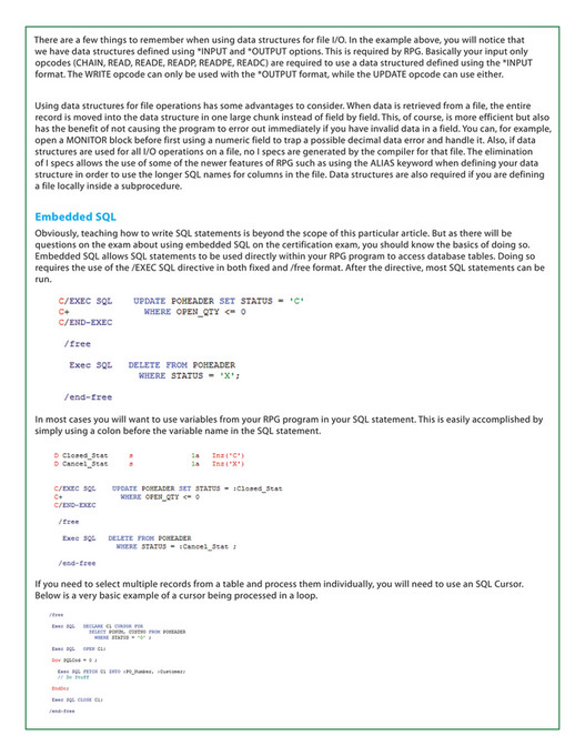 COMMON - COMMON ILE RPG Certification Exam Study Guide - Page 46-47