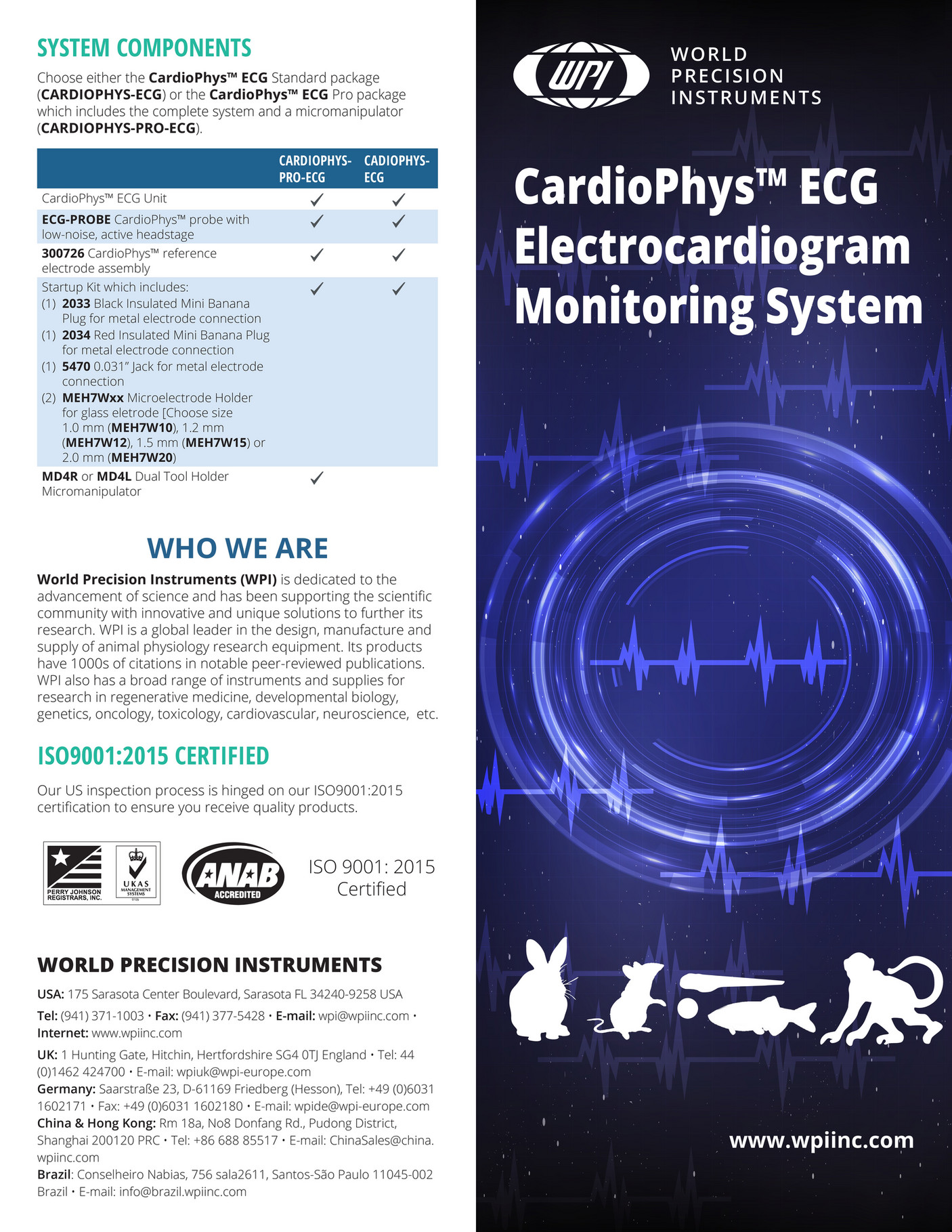 World Precision Instruments - 2019-CardioPhys-ECG_BR_201910 - Page 1