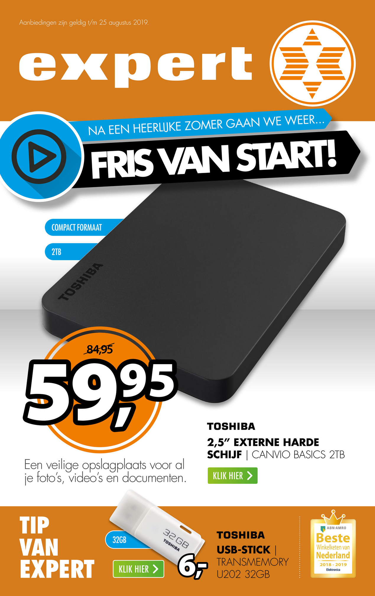 Folderaanbiedingen - Folder-expert-week-34-2019 - Pagina 1