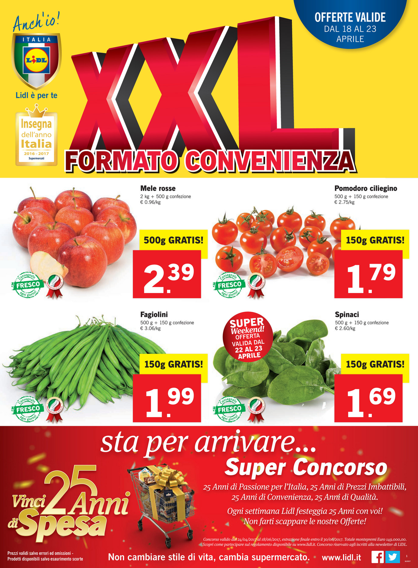 SP - Lidl - XXL Formato convenienza dal 18 al 23 Aprile 2017 - Page 1 ...