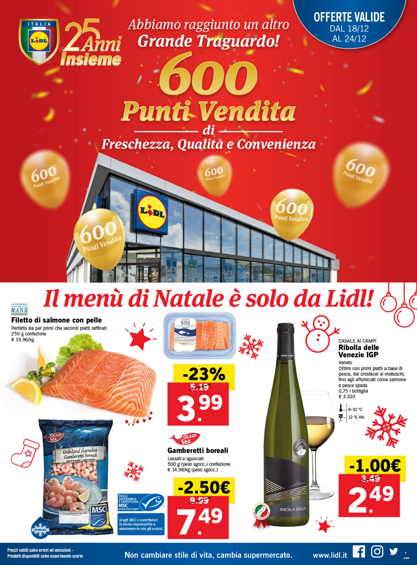 SP - Lidl - Il menu di Natale è solo da Lidl! dal 18 al 24 Dicembre ...