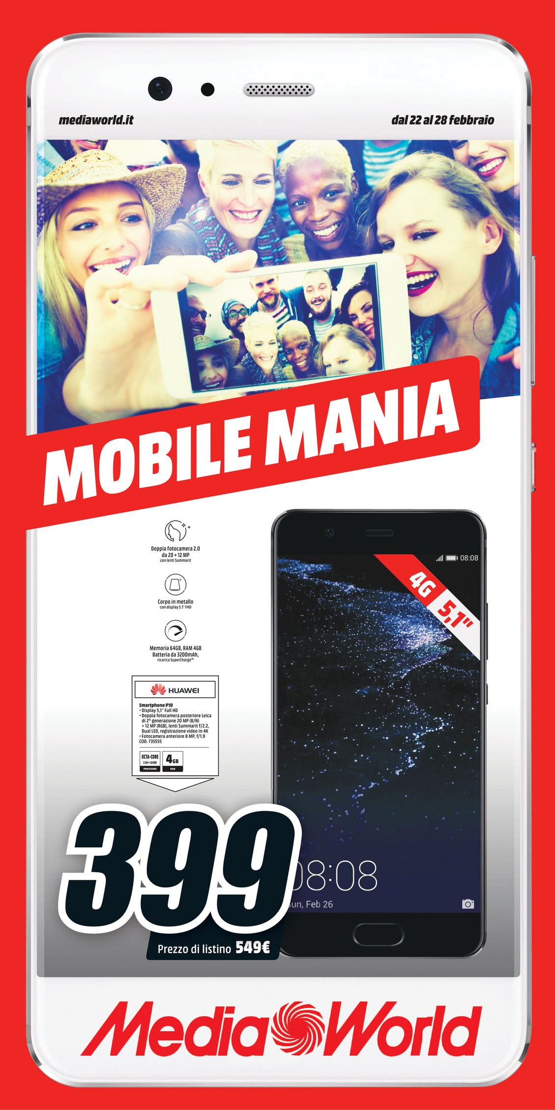 SP - MediaWorld - Mobile mania dal 22 al 28 Febbraio 2018 - Page 1 - Created with Publitas.com