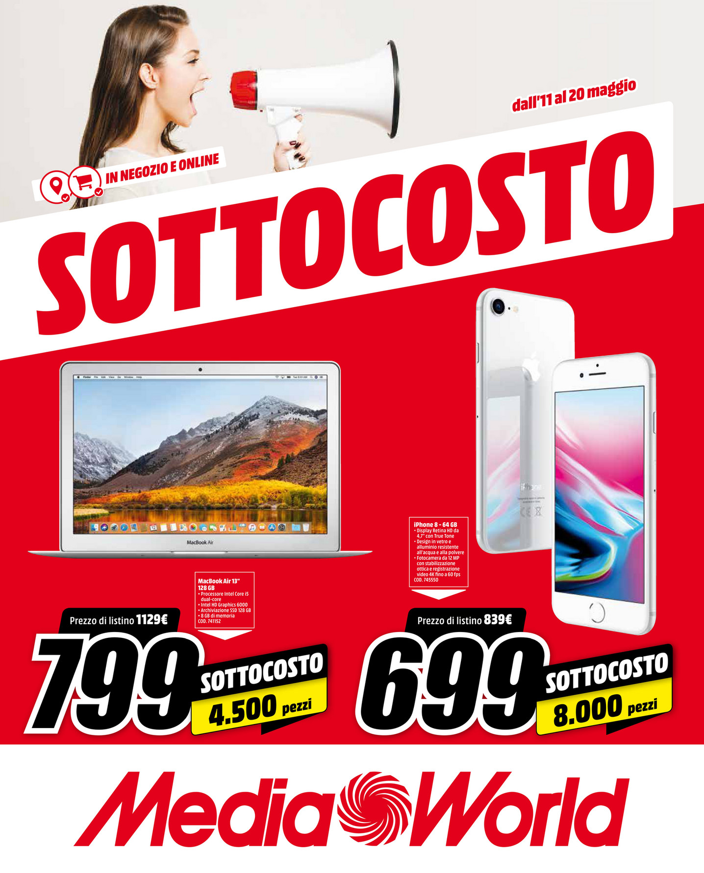 SP - MediaWorld - Sottocosto dall'11 al 20 Maggio 2018 - Page 1 - Created with Publitas.com