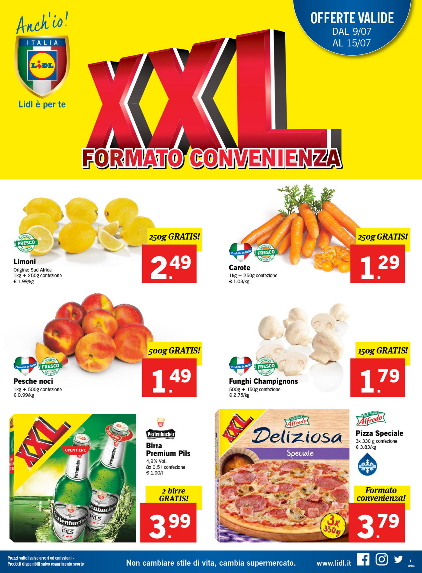 SP - Lidl - XXL formato convenienza dal 9 al 15 Luglio 2018 - Page 1 ...