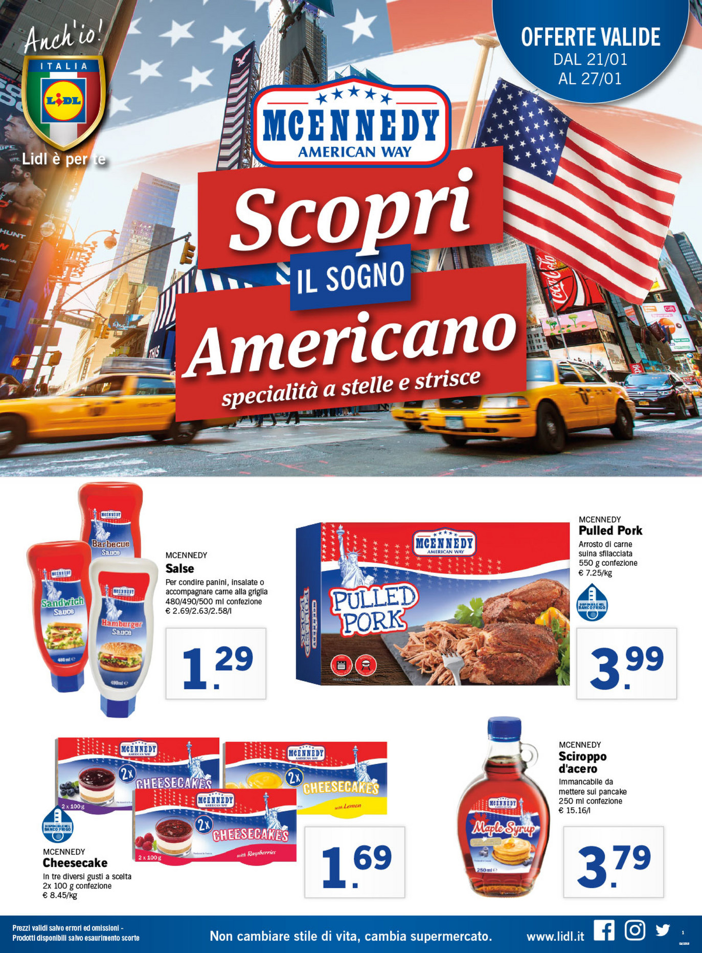 SP - Lidl - Scopri il sogno americano dal 21 al 27 Gennaio 2019 - Page ...