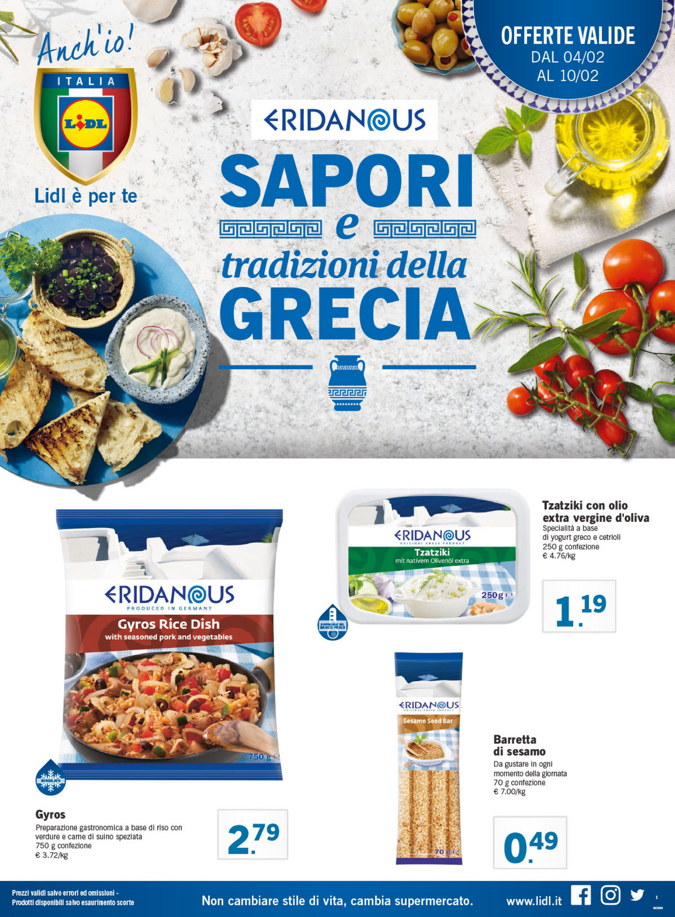 SP - Lidl - Sapori e tradizioni della Grecia dal 4 al 10 Febbraio 2019 ...