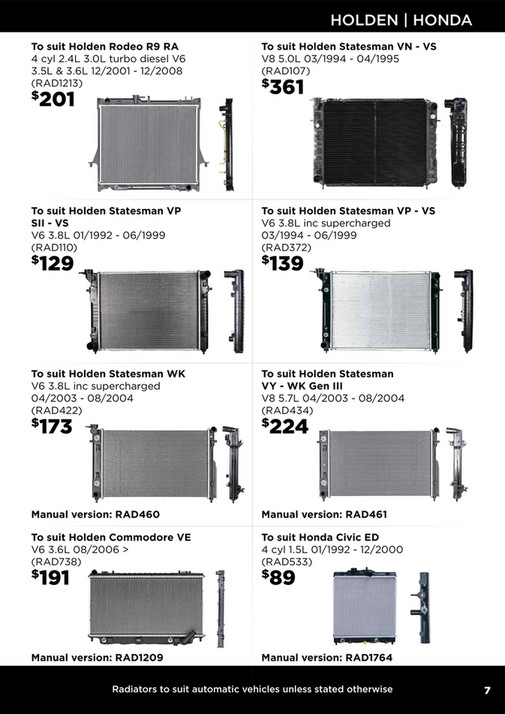 NAPA Auto Parts - MS 19-0215 Repco Radiator Catalogue LR - Page 6-7