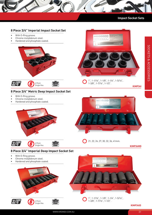 NAPA Auto Parts - KROMEX FULL CATALOGUE 2017-2 - Page 30-31