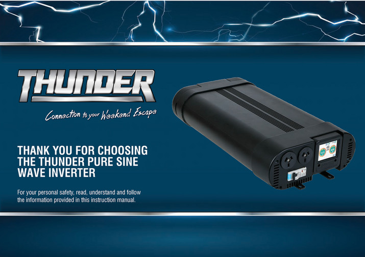 NAPA Auto Parts - TDR 21-0002 Thunder Inverter TDR022000 Manual PRESS ...
