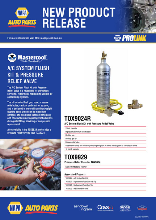 NAPA Auto Parts - NP (AC) 21-0008 Mastercool TOX9024R TOX9929_NAPA_LR - Page 1