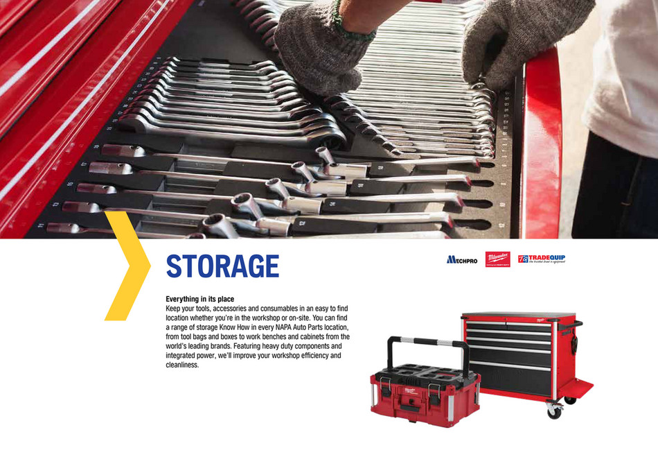 NAPA Auto Parts - NAPA KNOW HOW Tools and Equipment Booklet LR - Page 19