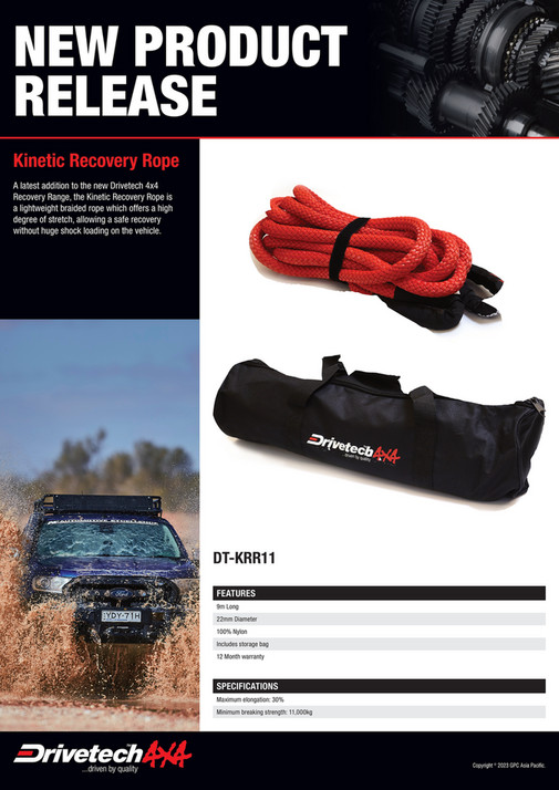 NAPA Auto Parts - NP (DT) 23-0012 Kinetic Recovery Rope - Page 1