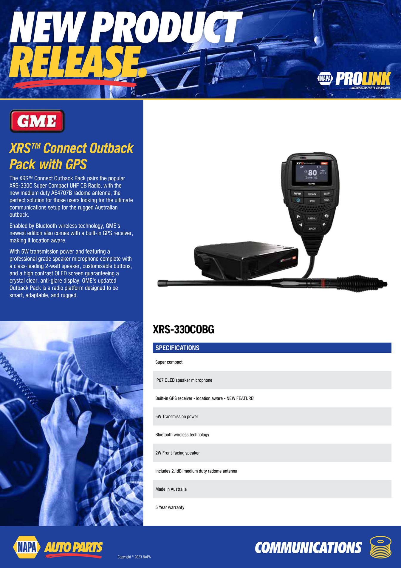 NAPA Auto Parts - NP (A) 23-0003 GME Outback Pack - Page 1