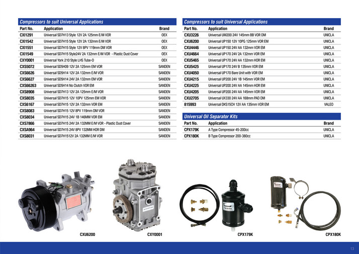 NAPA Auto Parts - NAPA Air Conditioning Booklet - Page 12-13