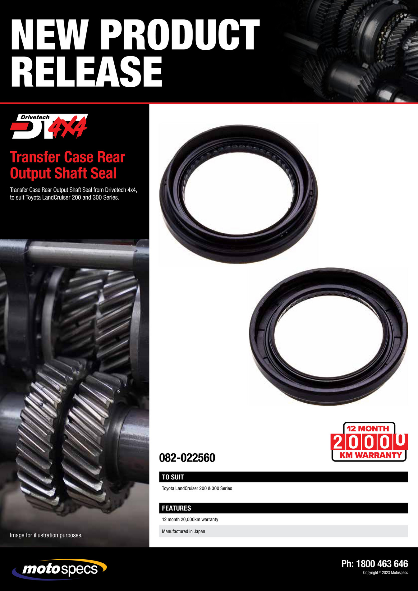 NAPA Auto Parts - NP (DT) 23-0051 Oil Seal LR Motospecs - Page 1