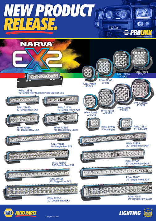 NAPA Auto Parts - NP (A) 23-0020 Narva EX2 - Page 1