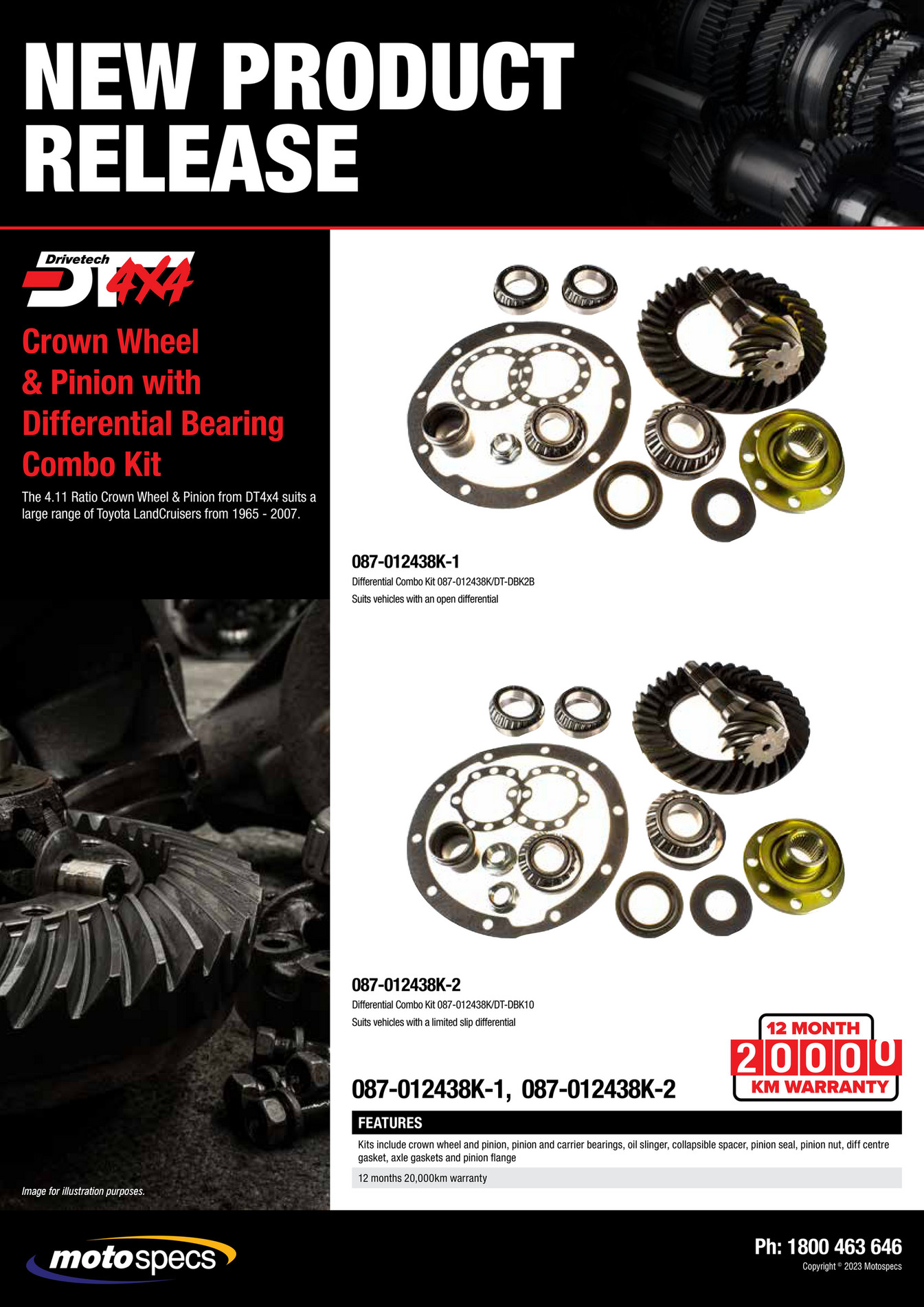 NAPA Auto Parts - Pages from NP (DT) 23-0063 Crown Wheel & Pinion LR Motospecs - Page 1