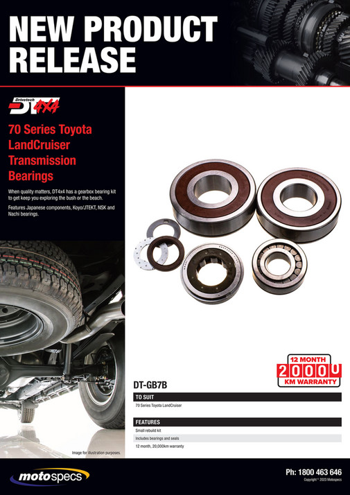 NAPA Auto Parts - NP (DT) 23-0066 70 Series LandCruiser Transmission Bearings_Motospecs - Page 1