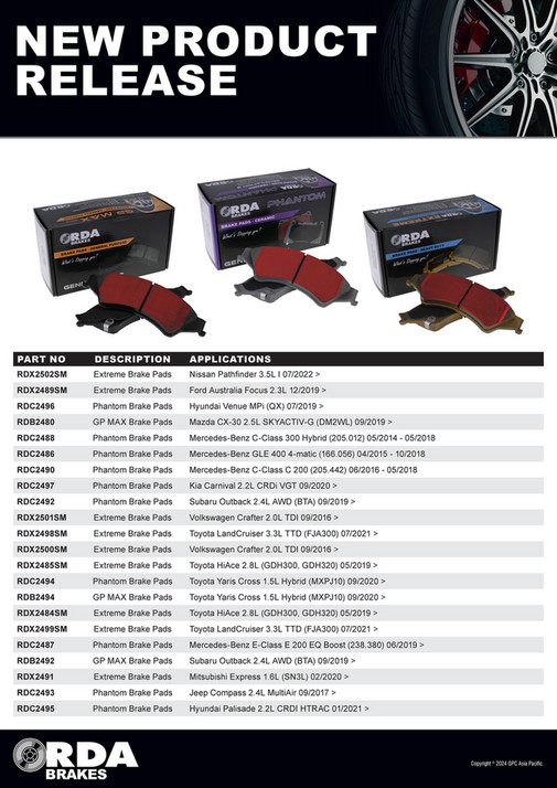 NAPA Auto Parts - NP (RDA) 24-0002 RDA Brake Pads_HR - Page 1