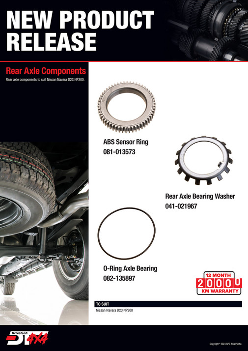 NAPA Auto Parts - NP (DT) 24-0012A DT4x4 Rear Axle Components_DT4x4 - Page 1