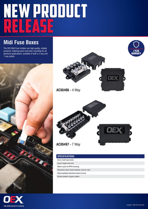 NAPA Auto Parts - NP (OEX) 25-0004 Midi Fuse Boxes - Page 1