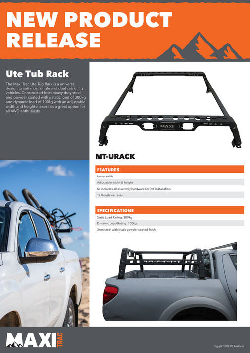 NAPA Auto Parts - NP (4WD) 25-0002 Maxi Trac 4x4 Ute Tub Rack - Page 1