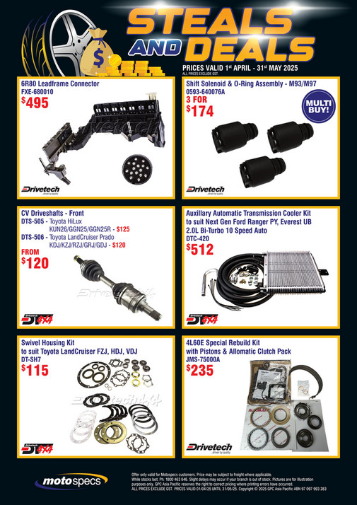 NAPA Auto Parts - DG 25-0002 Motospecs Steals & Deals April - May 2025 ...