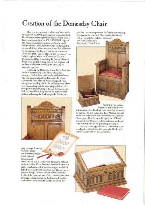 Wood Bros Furniture - Domesday Chair Brochure - Page 3 - Created with ...