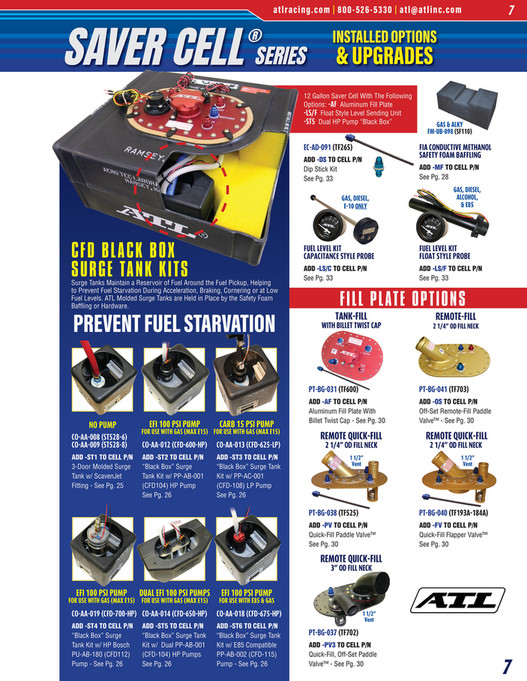 ATL Racing Fuel Cells Product Catalog - Page 6-7