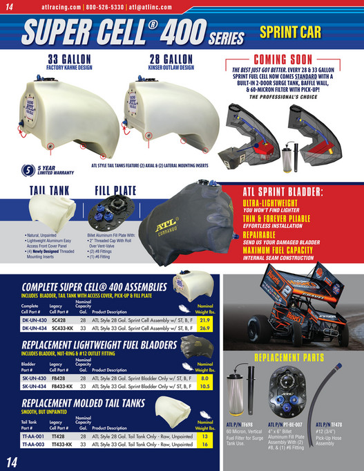 ATL Racing Fuel Cells Product Catalog - Page 14-15
