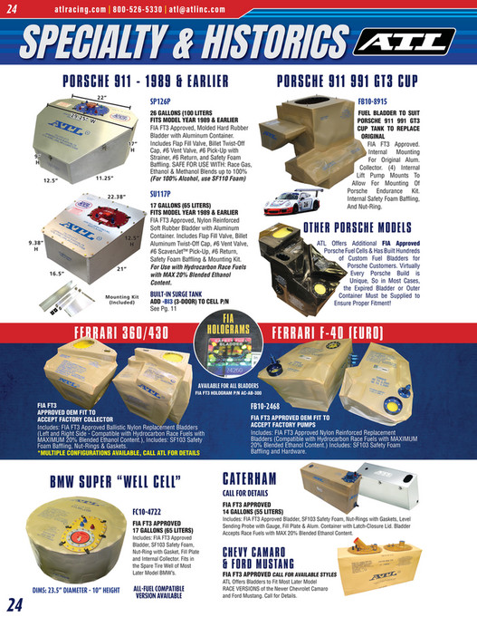 ATL Racing Fuel Cells Product Catalog - Page 24-25