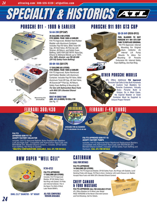ATL Racing Fuel Cells Product Catalog - Page 24-25