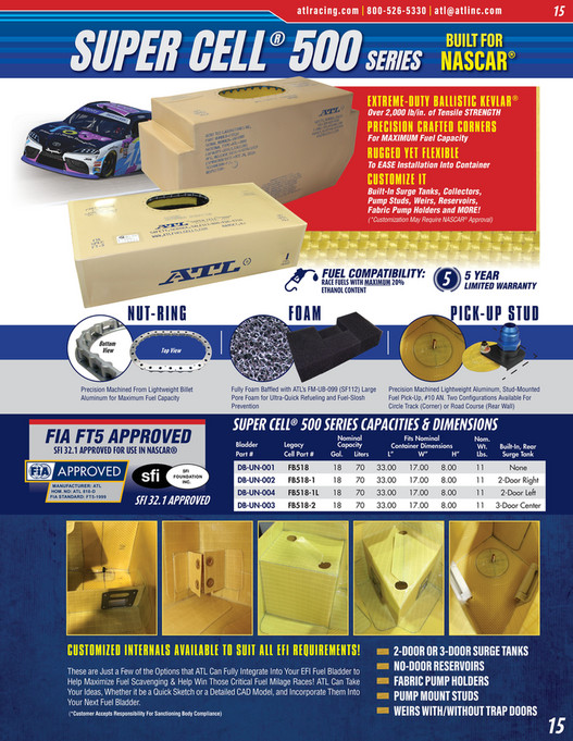 ATL Racing Fuel Cells Product Catalog - Page 14-15