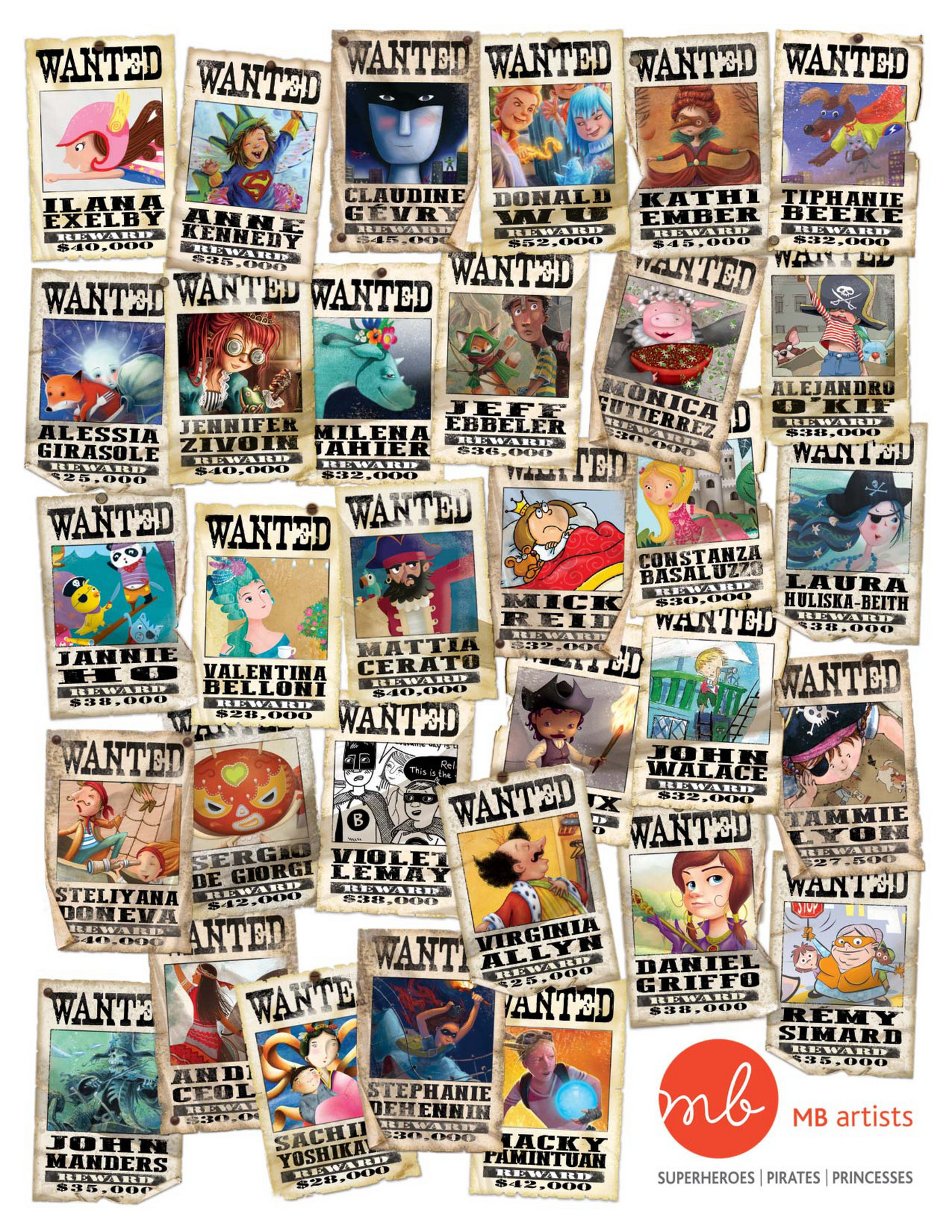 Mb Artists Superheroes Pirates Princesses Page 1 Created With