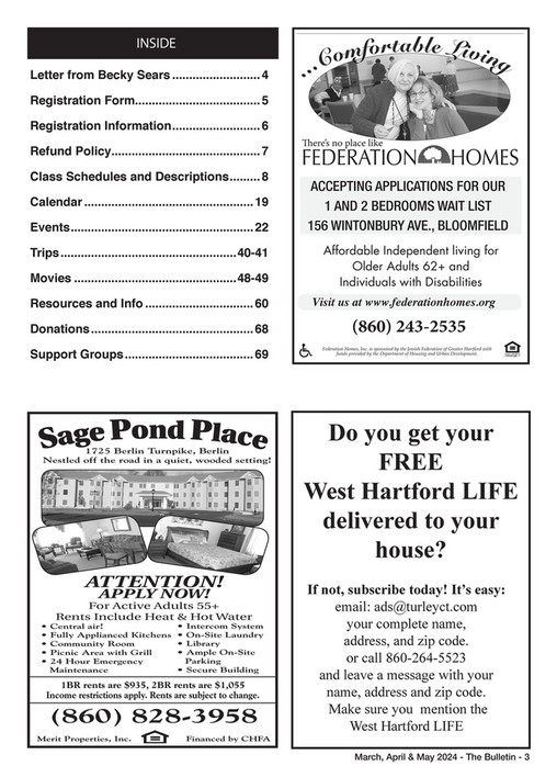 My publications - Senior Bulletin March 2024indd - Page 2-3