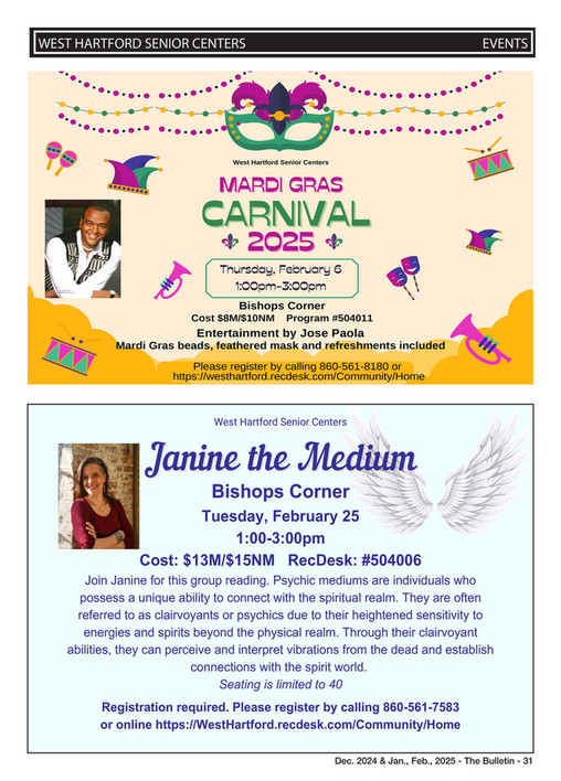 My publications - Senior Bulletin December 2024-web - Page 30-31