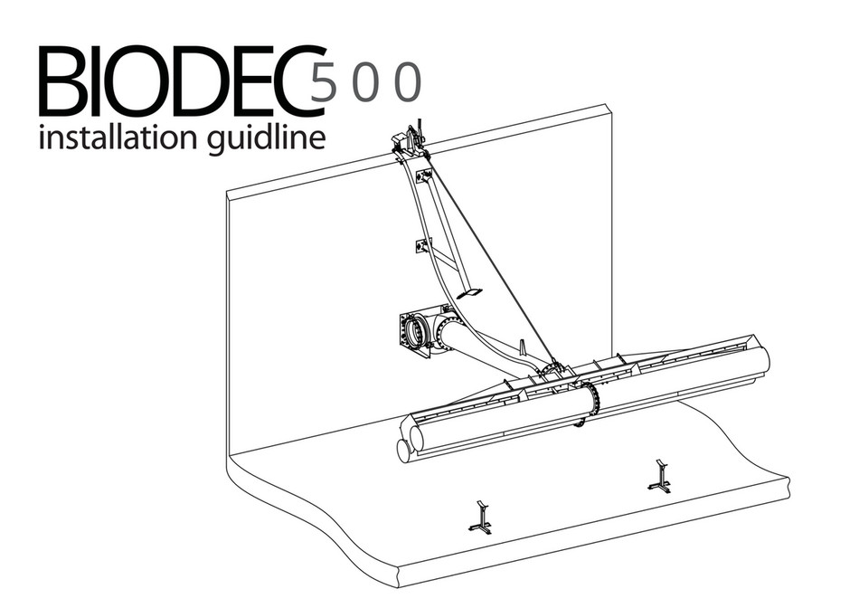 UTB Envirotec Zrt - BIODEC decanter sample installation manual - Page 1 ...