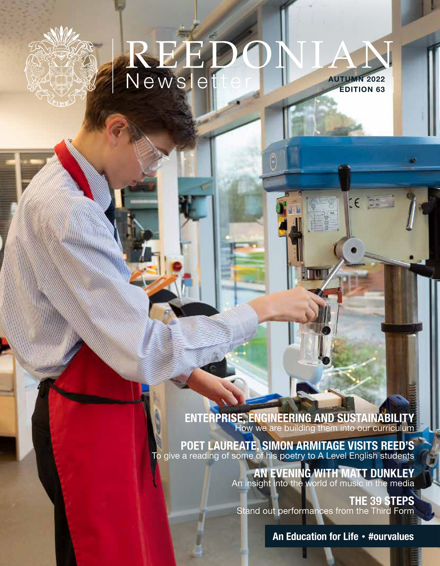 My publications - REEDONIAN NEWSLETTER Edition 63 Autumn 2022 - Page 2-3 - Created with Publitas.com